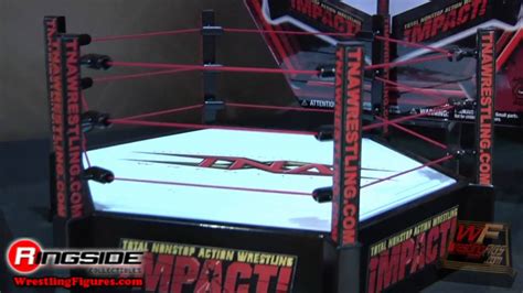 Tna 6 Sided Action Figure Wrestling Ring Closeup Jakks Pacific Fall Toy