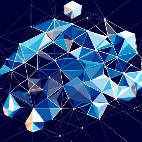 Premium Vector Abstract Background With Low Poly Design With Connecting Dots