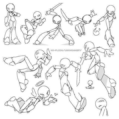 Dynamic Stickman Poses Tutorial De Dibujo Esbozos Cómo Dibujar Figuras