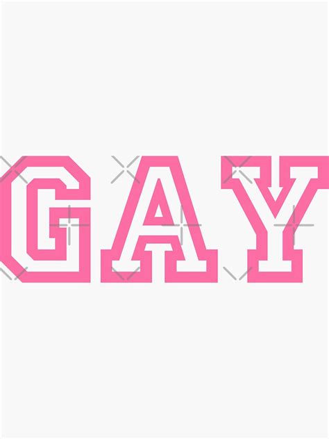 Pink Gay Y2k Font Sticker By Nerdychick Redbubble