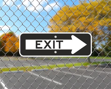 Exit Only Signs Exit Parking Lot Signs