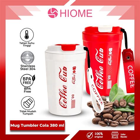 Jual Hiome Mug Tumbler Coca Cola 380ml Mug High Quality Stainless