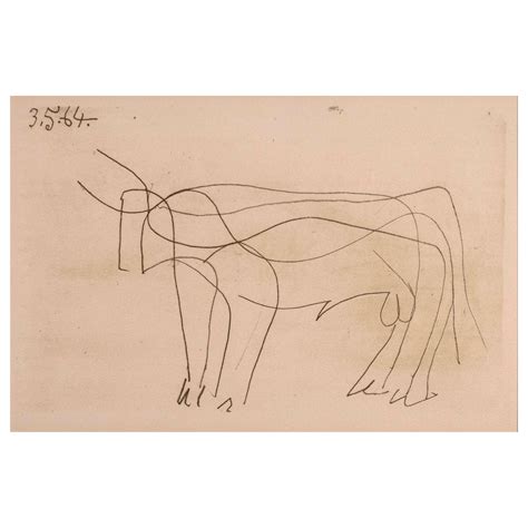 Pablo Picasso Limited Ed Lithograph From Portfolio Les Dessins D