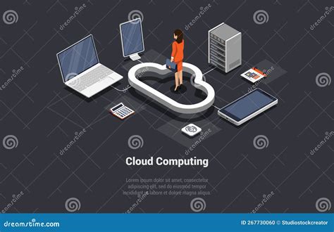 Cloud Computing Computing Services Delivery Including Servers Storage Databases Connection