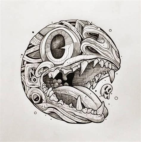 Fiasco — Pac Man Cabeza Clava Pacman Fanart Texture