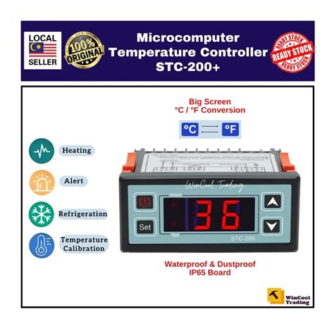 Stc 200 Digital Thermostat Cw Sensor Microcomputer Temperature