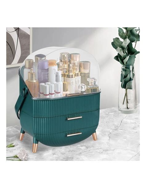 Traderight Makeup Storage Case Cosmetic Organiser In Green Myer
