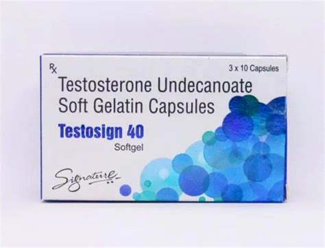 Testosterone Undecanoate Testosign 40 Mg Capsules At ₹ 260box Testosterone Tablets And