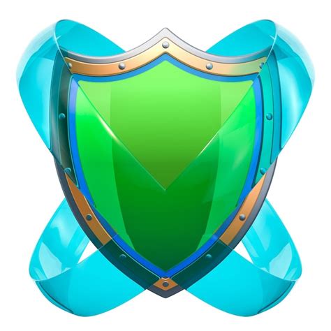 Premium Photo Shield Icon 3d Rendering