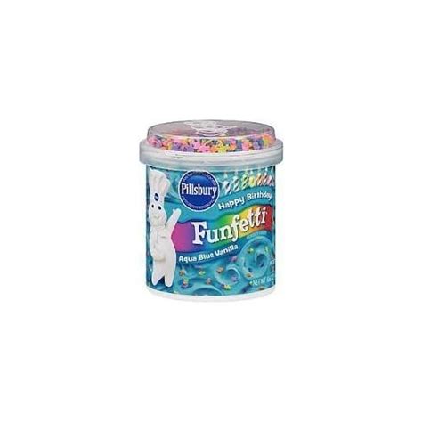 Buy Pillsbury Happy Birthday Funfetti Aqua Blue Vanilla Frosting With