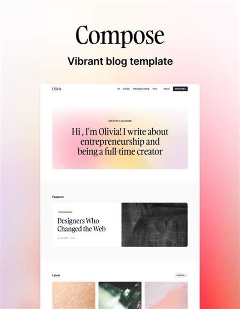tech blog website templates
