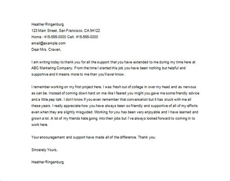 Thank You Letter To Boss 9 Free Word Excel PDF Format Download