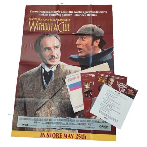 Vintage Orion Home Video Movie Poster Package Without A Clue Wmichael