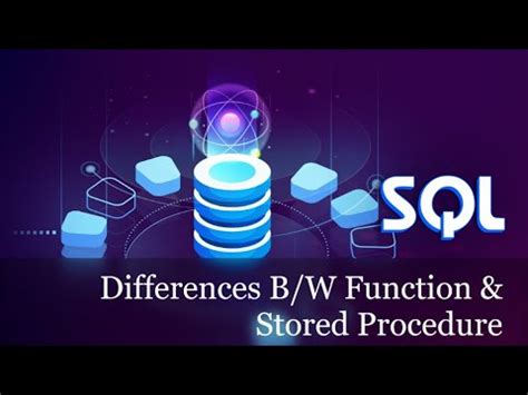 Differences Between Stored Procedure & Function[SQL][HINDI] Tutorial-17 - YouTube