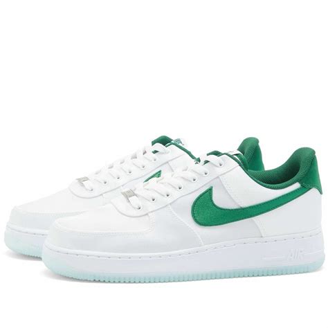 Nike Womens Air Force 1 07 Essential W Sneakers In White Sport Green Nike
