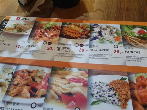 Menu At Restaurant Zao Bucharest