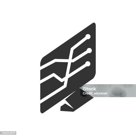 컴퓨터 로고 템플릿입니다 아이콘 일러스트레이션 브랜드 아이덴티티 고립되고 평평한 그림입니다 벡터 그래픽 가상현실에 대한 스톡 벡터 아트 및 기타 이미지 Istock