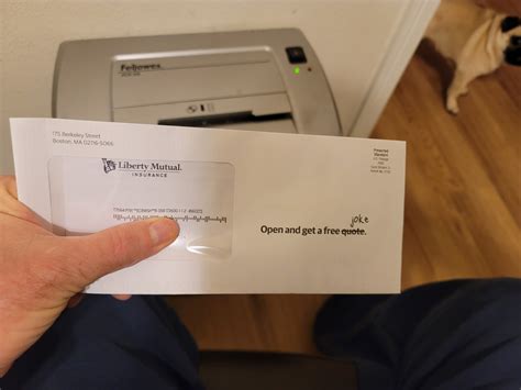 I Thought This Was Funny Liberty Mut L Sent Me Some Junk Mail