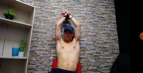 Handsome Muscular Guy Bondage