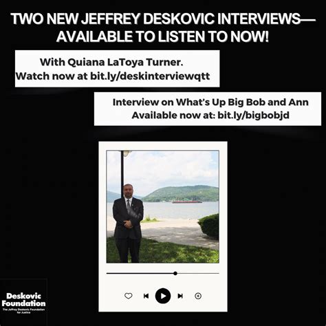 Jeffrey Deskovic On Linkedin 📢 Two New Jeffrey Deskovic Interviews 🎙️ Listen To Jeffrey Deskovics…