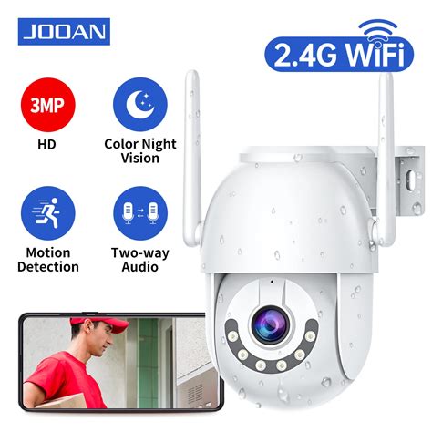 Jooan 3mp Ptz Ip Camera Wireless Outdoor Home Security Auto Tracking
