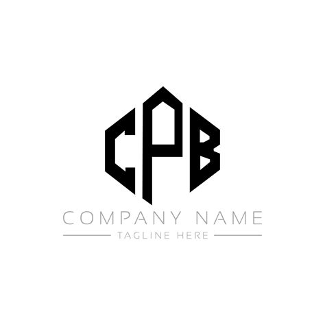 Cpb Letter Logo Design With Polygon Shape Cpb Polygon And Cube Shape