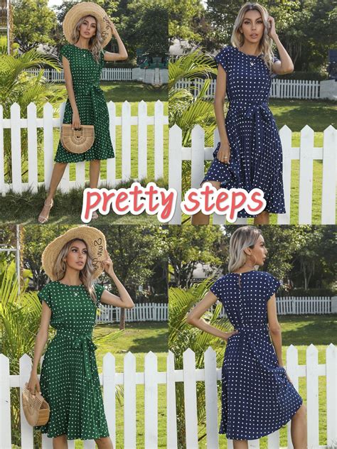 《pretty Steps Midi Dress The Interweaving Of Fashion And Elegance