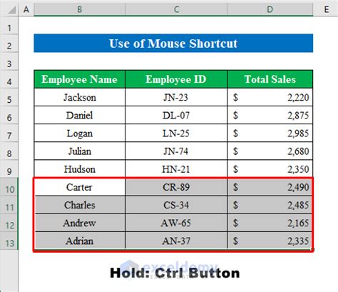How To Copy And Paste Multiple Cells In Excel 9 Quick Methods
