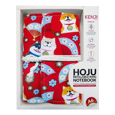 Hoju Notebook A6 Fan Shiba Red Kenji