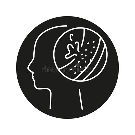 Stroke Disease Line Black Icon Human Disease Sign For Web Page Mobile