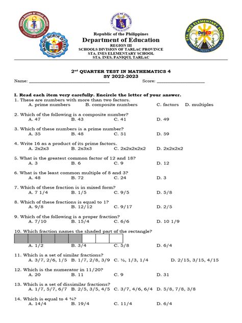 Mathematics 4 Pdf Elementary Mathematics Arithmetic