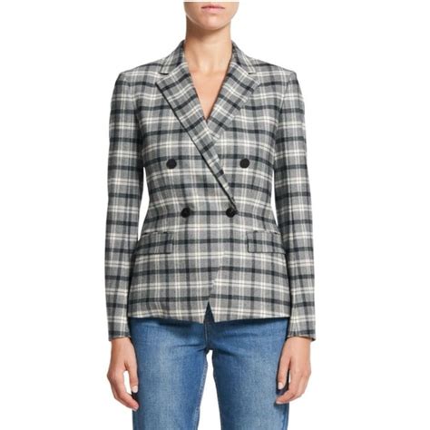 Theory Jackets And Coats Theory Doublebreasted Angled Yukon Blazer Size 2 Virgin Wool Blend