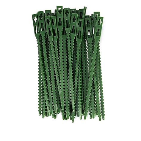 Set 110 Coliere De Prindere Plante Plastic Verde Emagro