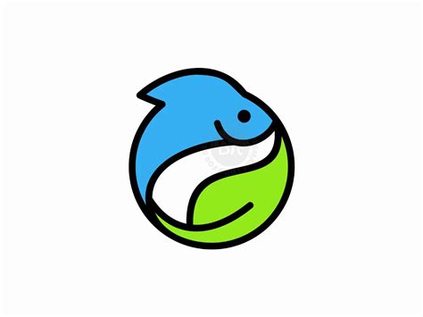 Fish Leaf Nature Logo Branition