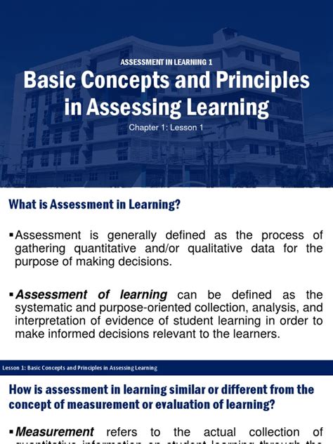 Educ 202 Assessment In Learning 1 Lesson 1 Pdf Educational Assessment Learning
