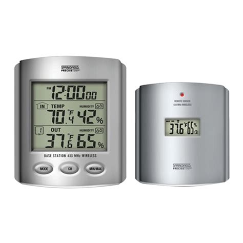Springfield Precisetemp 91756 User Manual Pdf Download Manualslib