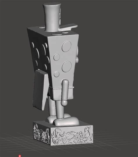 Stl Datei Spongebob Weihnachts Nussknacker 🪞・3d Druckbare Vorlage Zum