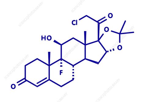 Halcinonide Topical Corticosteroid Drug Molecule Stock Image F0282967 Science Photo Library