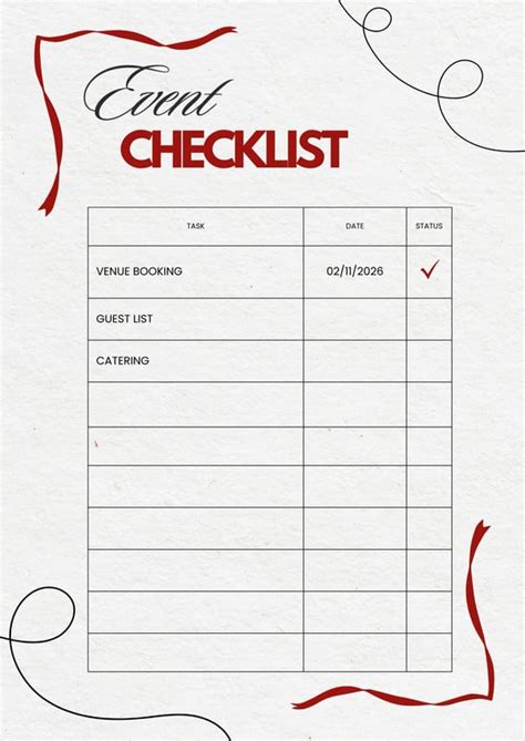 Customize 31 Event Checklist Templates Online Canva