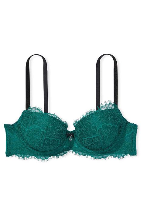 Buy Victorias Secret Shaded Spruce Green Lace Lightly Lined Demi Bra