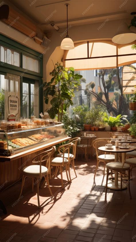 Premium Ai Image A Small Cafetria Italian Styleuhd Wallpaper
