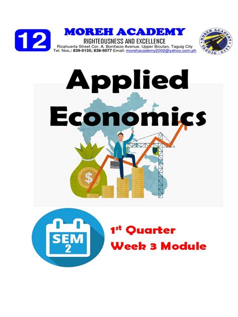 Week 3 Module Applied Economics Pdf Supply And Demand Demand