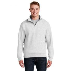 Jerzees 995m Nublend 14 Zip Cadet Collar Sweatshirt Ash Full Source