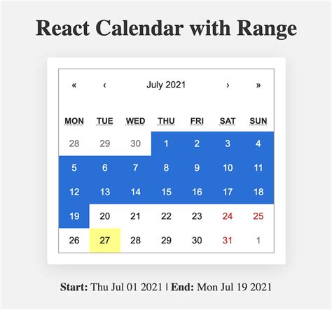Tutorial Do React Calendar Construir E Personalizar Um Calendário Simples Br Atsit