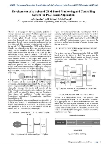 Development Of A Web And Gsm Based Monitoring And Controlling System