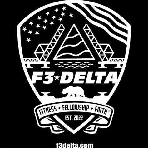 F3 Delta White Logo Made To Order Dtf The F3 Gear Store