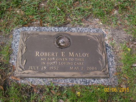 Robert Edward Maloy Jr 1952 2004 Find A Grave Memorial