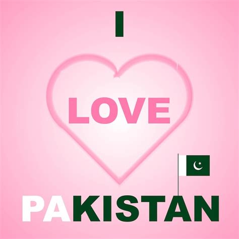 Premium Vector I Love Pakistan