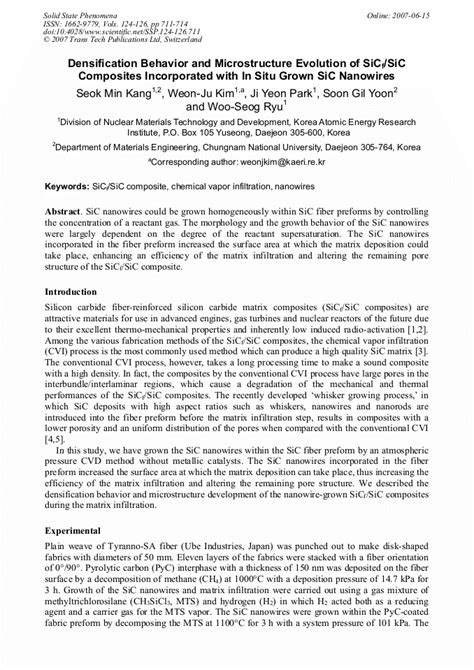 Densification Behavior And Microstructure Evolution Of Sicfsic Composites Incorporated With In