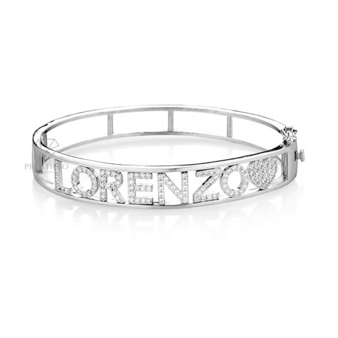 Bracciale Manetta Con Nome Personalizzabile In Argento 925 Prestigio Argenti And Ori